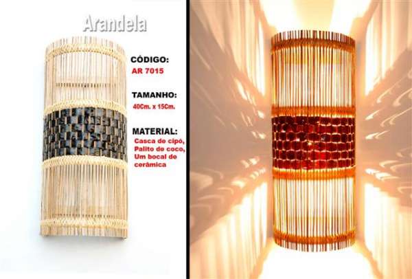 Luminárias artesanais , abajur rustico em Belo Horizonte - Casa ...